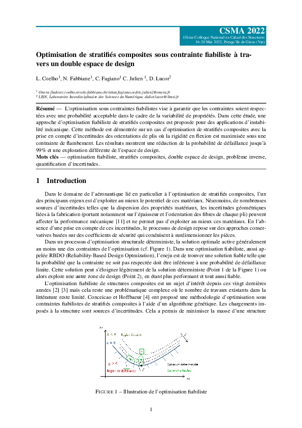 (PDF) Optimisation de stratifiés composites sous contrainte fiabiliste ...