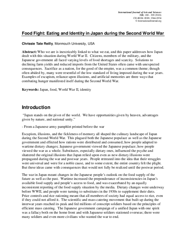 (PDF) © InternationalJournal.org Food Fight: Eating and Identity in ...
