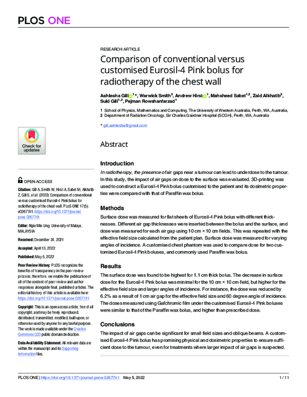 (PDF) Comparison of conventional versus customised Eurosil-4 Pink bolus ...