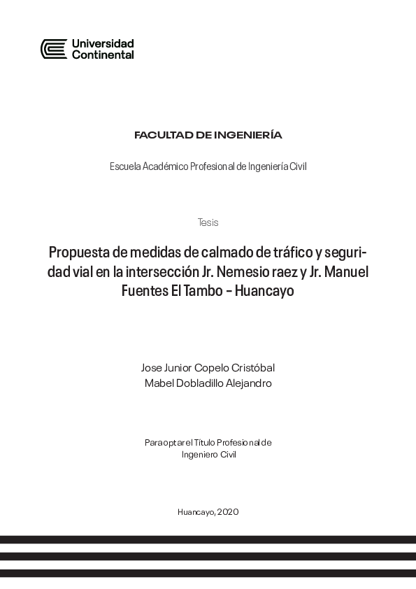 (PDF) Propuesta de medidas de calmado de tráfico y seguridad vial en la ...
