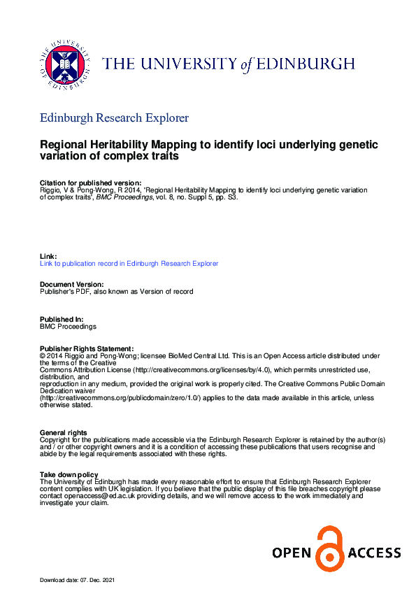 (PDF) Mapping Genetic Variation Using RHM