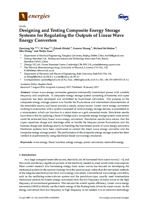 (PDF) Designing and Testing Composite Energy Storage Systems for ...