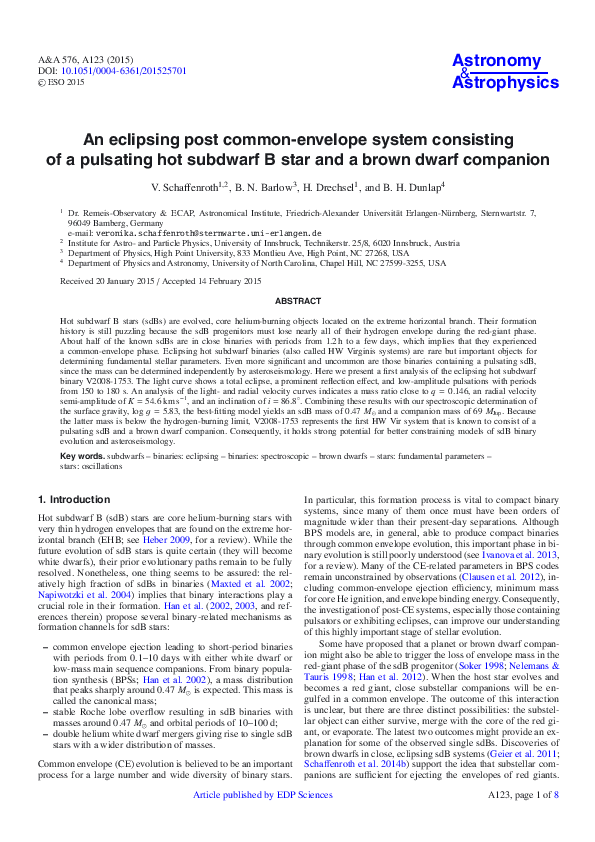 An eclipsing post common-envelope system consisting of a pulsating hot ...