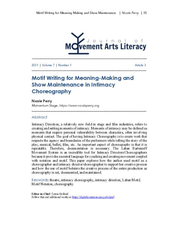 (PDF) Motif Writing for Meaning-Making and Show Maintenance in Intimacy ...