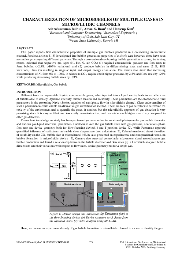 (PDF) Characterization of microbubbles of multiple gases in ...