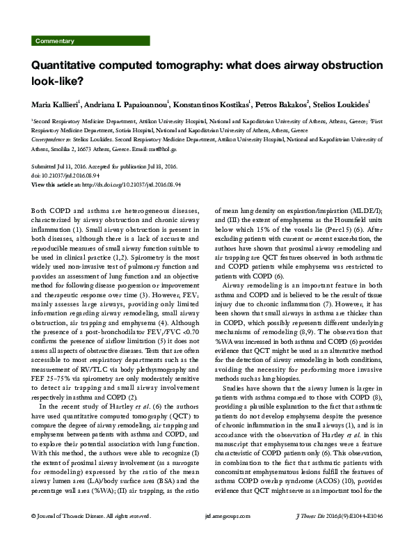 (PDF) Quantitative computed tomography: what does airway obstruction look-like?