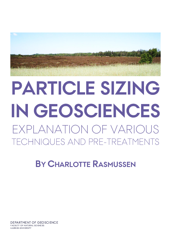 (PDF) Particle Sizing in Geosciences: Explanation of various techniques and pre-treatments