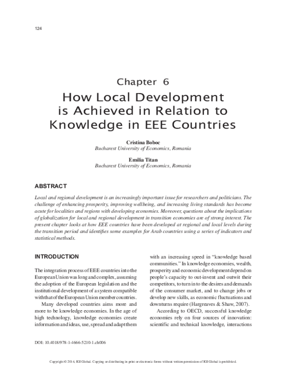 (PDF) How Local Development is Achieved in Relation to Knowledge in EEE ...