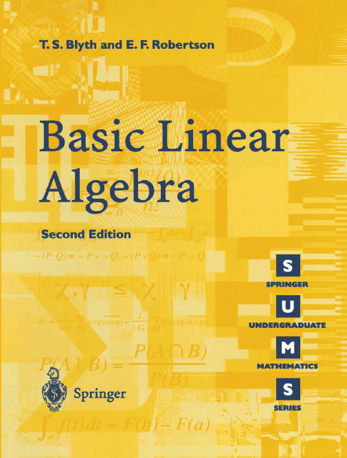 (PDF) Basic Linear Algebra