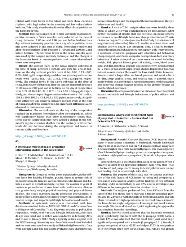 (PDF) A systematic review of health promotion intervention studies in the police force: study ...