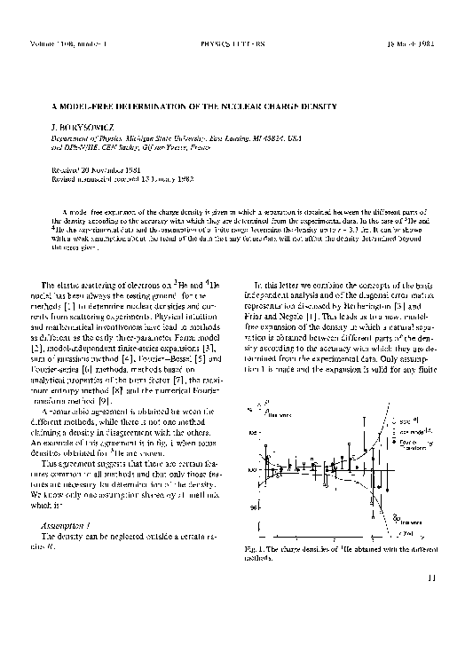 (PDF) A model-free determination of the nuclear charge density