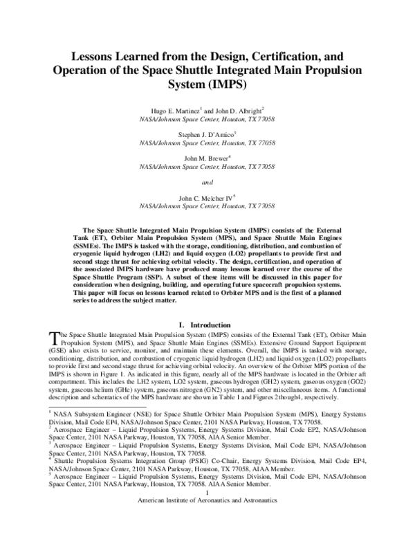 (PDF) Lessons Learned from the Design, Certification, and Operation of ...