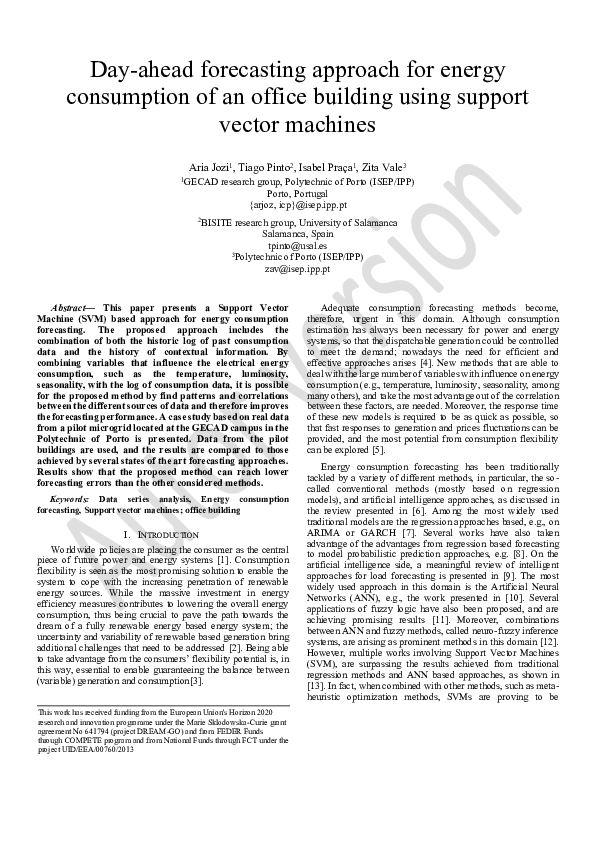(PDF) Day-ahead forecasting approach for energy consumption of an office building using support ...