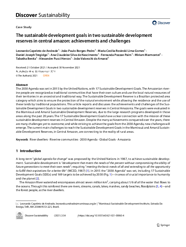 (PDF) The sustainable development goals in two sustainable development ...