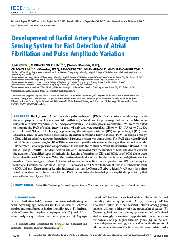 (PDF) Development of Radial Artery Pulse Audiogram Sensing System for ...