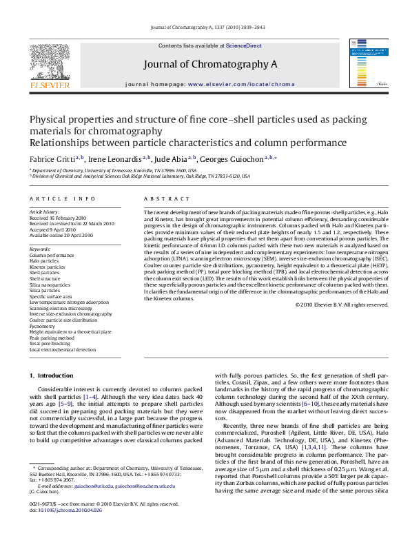 (PDF) Physical properties and structure of fine core–shell particles ...
