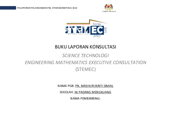 (DOC) STEMEC pelaporan TAHAP