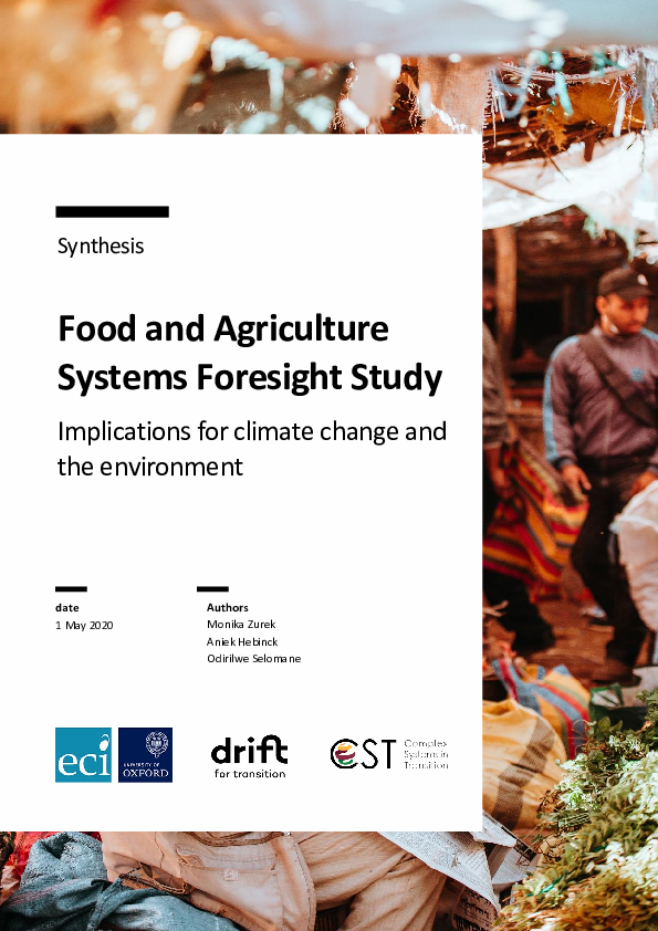(PDF) Food and Agriculture Systems Foresight Study: Implications for ...