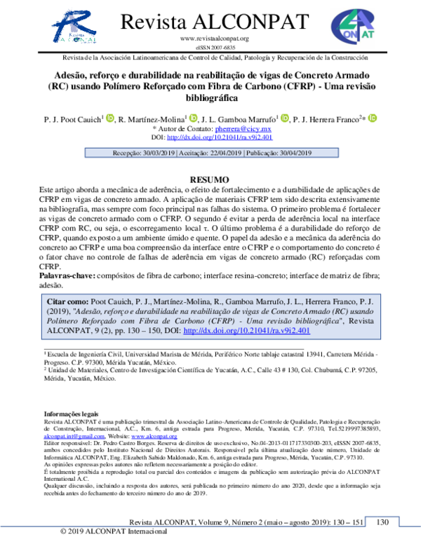 (PDF) Adhesion, strengthening and durability issues in the retrofitting ...