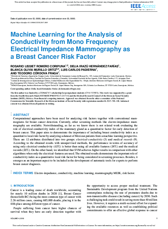 (PDF) Machine Learning for the Analysis of Conductivity from Mono ...