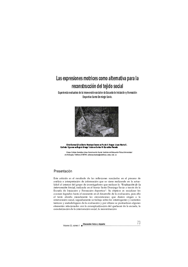 (PDF) Las expresiones motrices como alternativa para la reconstrucción ...