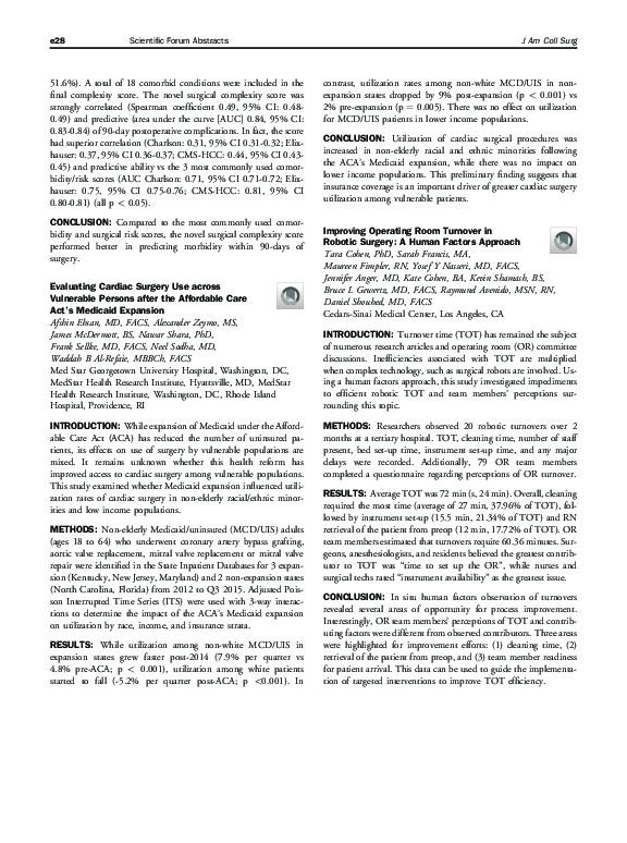 (PDF) Improving Operating Room Turnover in Robotic Surgery: A Human ...