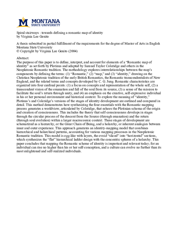 (PDF) Spiral stairways : towards defining a romantic map of identity ...