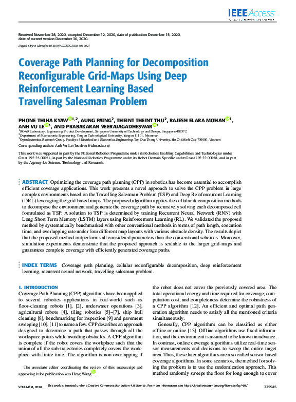 (PDF) Coverage Path Planning for Decomposition Reconfigurable Grid-Maps Using Deep Reinforcement ...