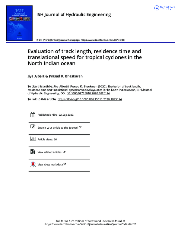 (PDF) Evaluation of track length, residence time and translational ...