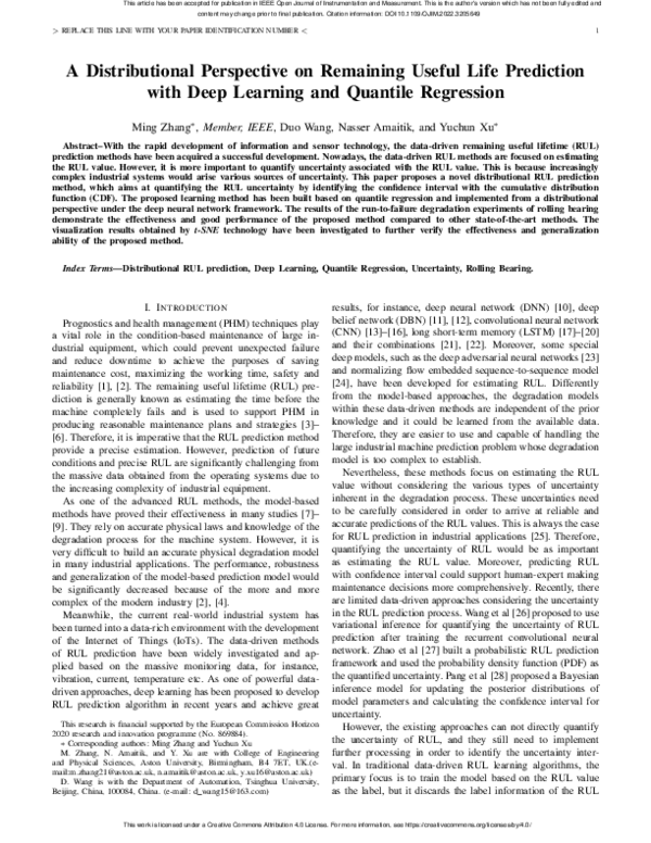 (PDF) A Distributional Perspective on Remaining Useful Life Prediction with Deep Learning and ...
