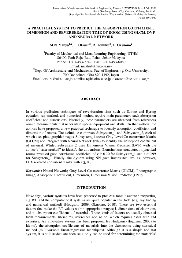 (PDF) Synthesis, characterisation and evaluation on the performance of ...