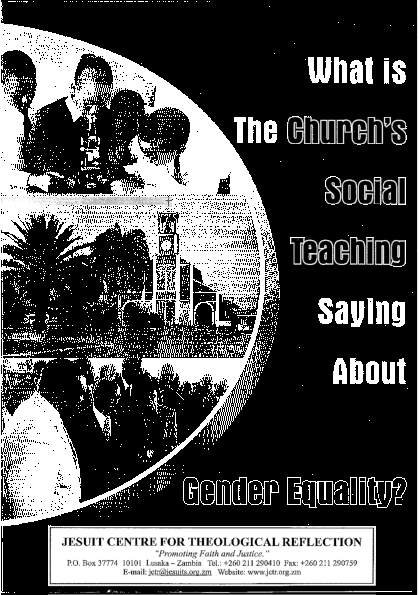 (PDF) What is the Church’s Social Teaching Saying About Gender Equality ...