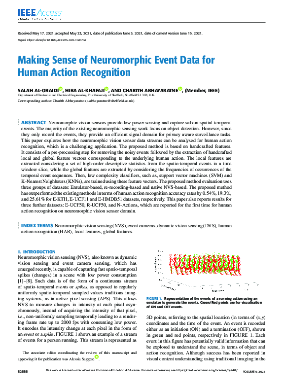 (PDF) Making Sense of Neuromorphic Event Data for Human Action Recognition