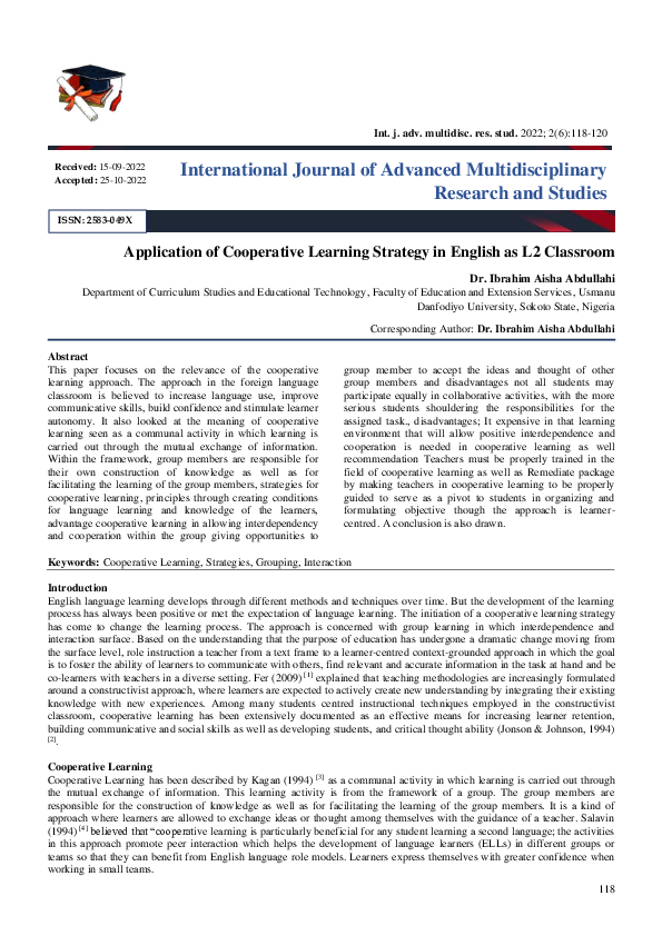 (PDF) International Journal of Advanced Multidisciplinary Research and ...