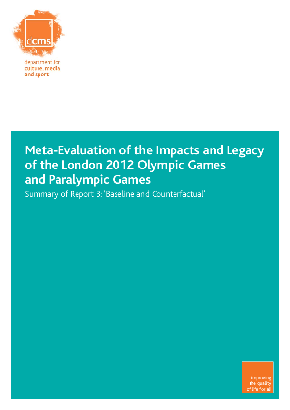 (PDF) Meta-evaluation of the impacts and legacy of the London 2012 ...