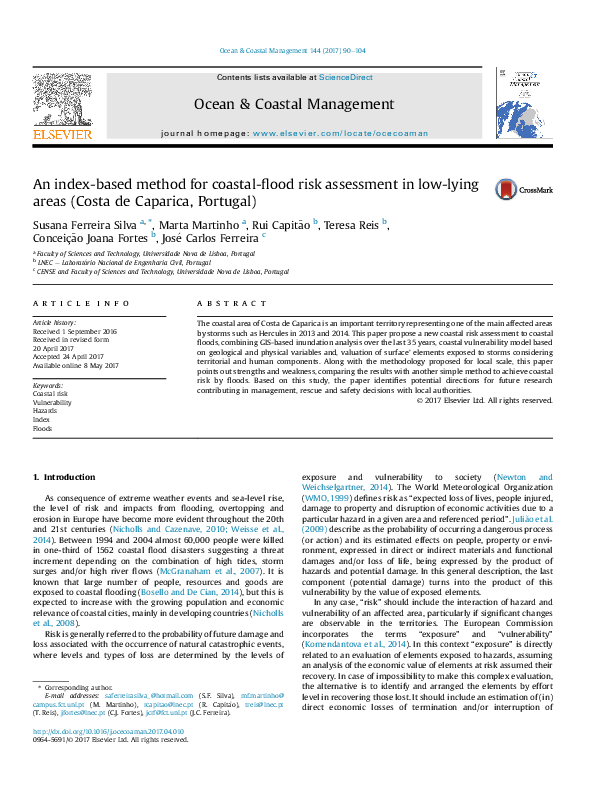 (PDF) An index-based method for coastal-flood risk assessment in low-lying areas (Costa de ...