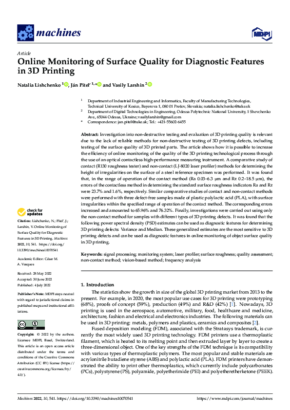 (PDF) Online Monitoring of Surface Quality for Diagnostic Features in ...