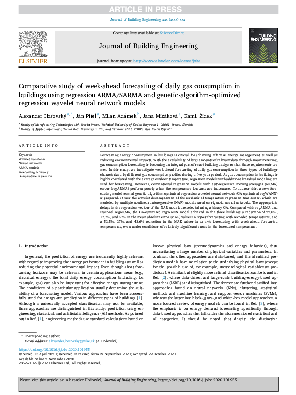 (PDF) Comparative study of week-ahead forecasting of daily gas ...