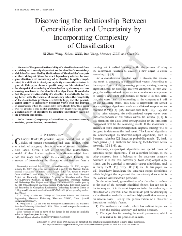 (PDF) Discovering the Relationship Between Generalization and Uncertainty by Incorporating ...