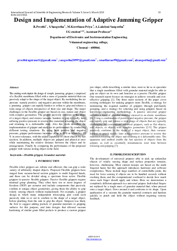 (PDF) Design and Implementation of Adaptive Jamming Gripper