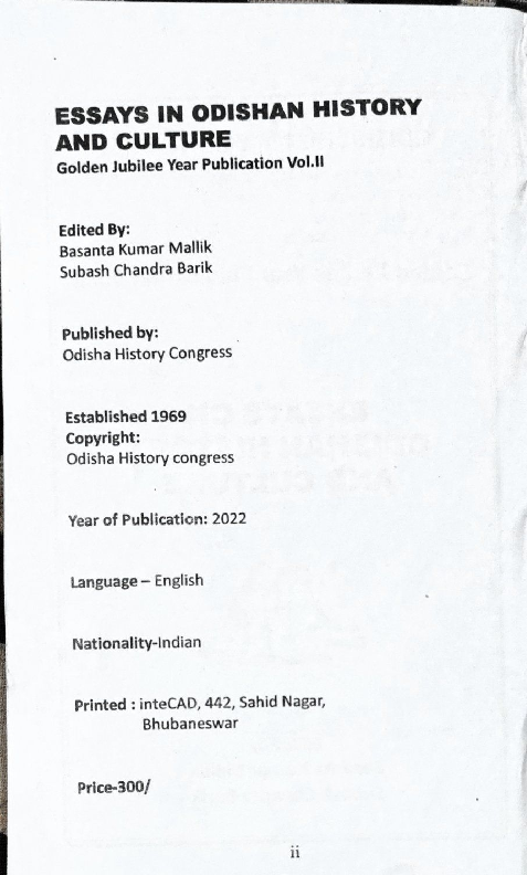 (PDF) Odisha History Congress 2022 Kailash