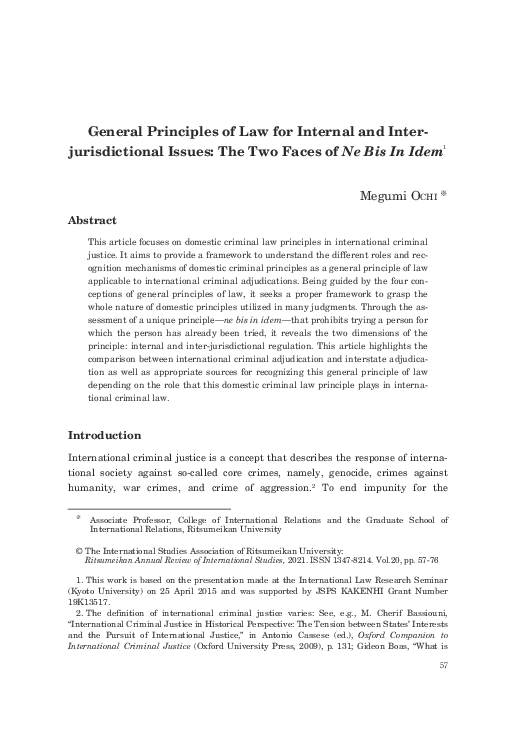 (PDF) General Principles of Law for Internal and Inter-jurisdictional ...