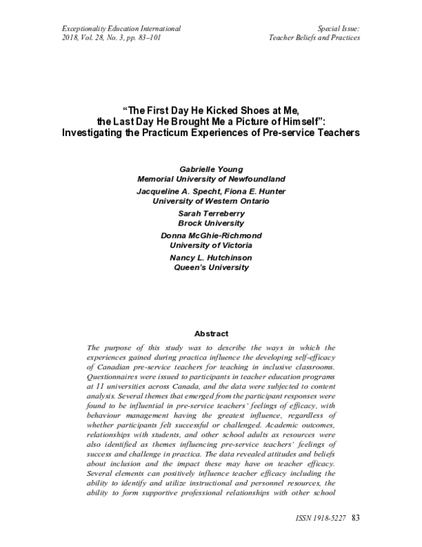 (PDF) “The First Day He Kicked Shoes at Me, the Last Day He Brought Me ...