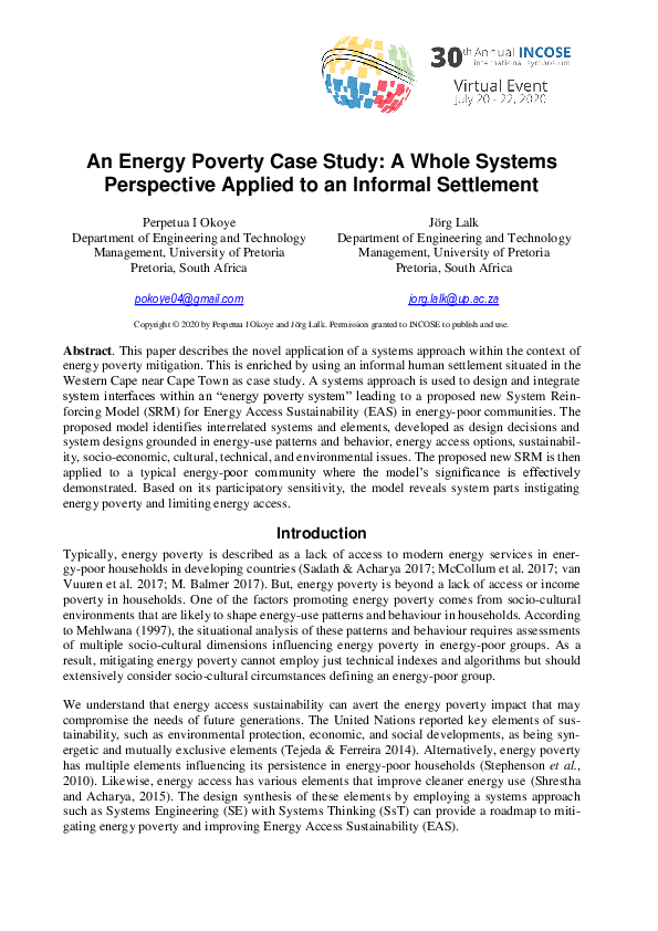 (PDF) An Energy Poverty Case Study: A Whole Systems Perspective Applied ...