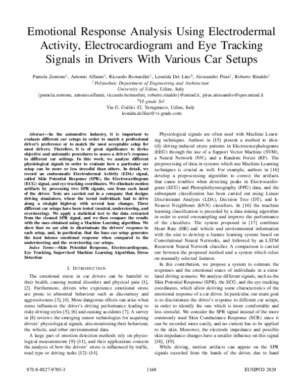 (PDF) Emotional Response Analysis Using Electrodermal Activity ...