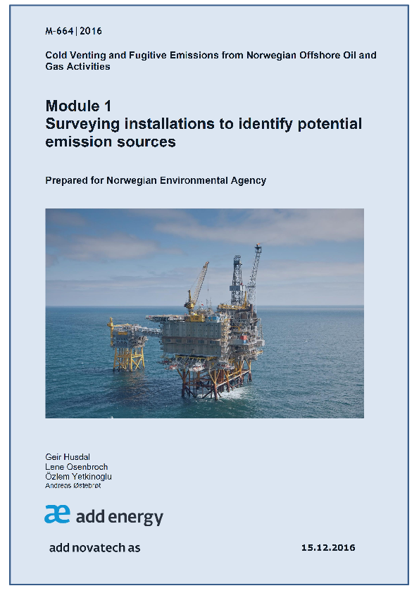 (PDF) Venting and Fugitive Emissions from Norwegian Offshore Oil and ...