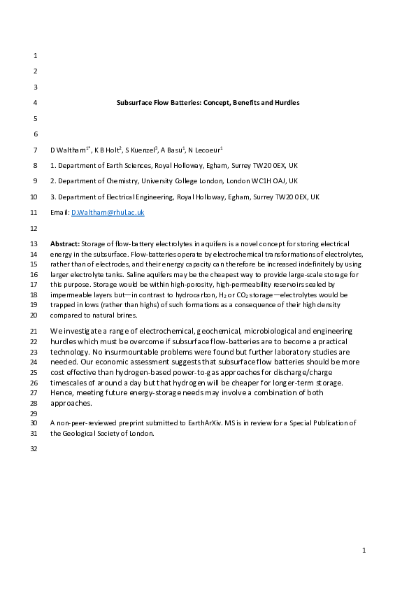 (PDF) Subsurface Flow Batteries: Concept, Benefits and Hurdles | Nora Lecoeur - Academia.edu