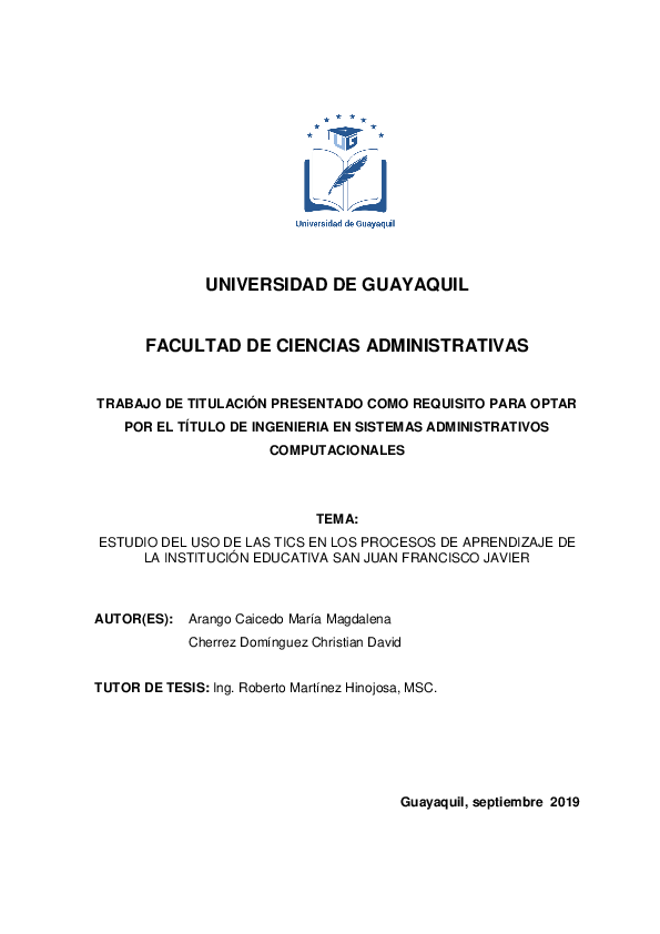 (PDF) Estudio del uso de las tics en los procesos de aprendizaje de la institución educativa San ...