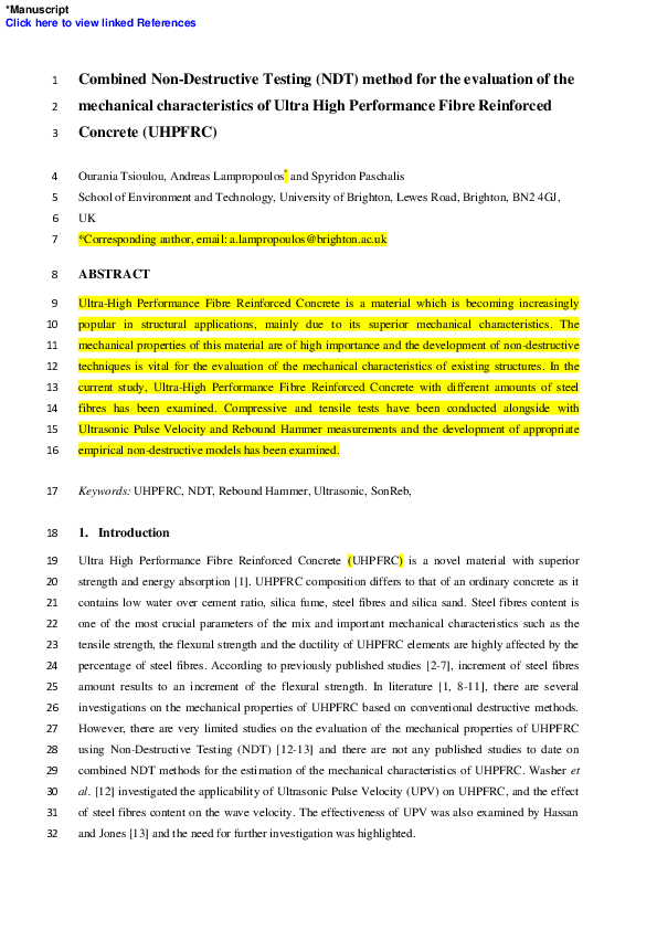 (PDF) Combined Non-Destructive Testing (NDT) method for the evaluation ...