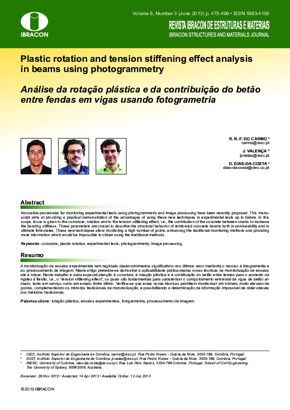 (PDF) Plastic rotation and tension stiffening effect analysis in beams ...